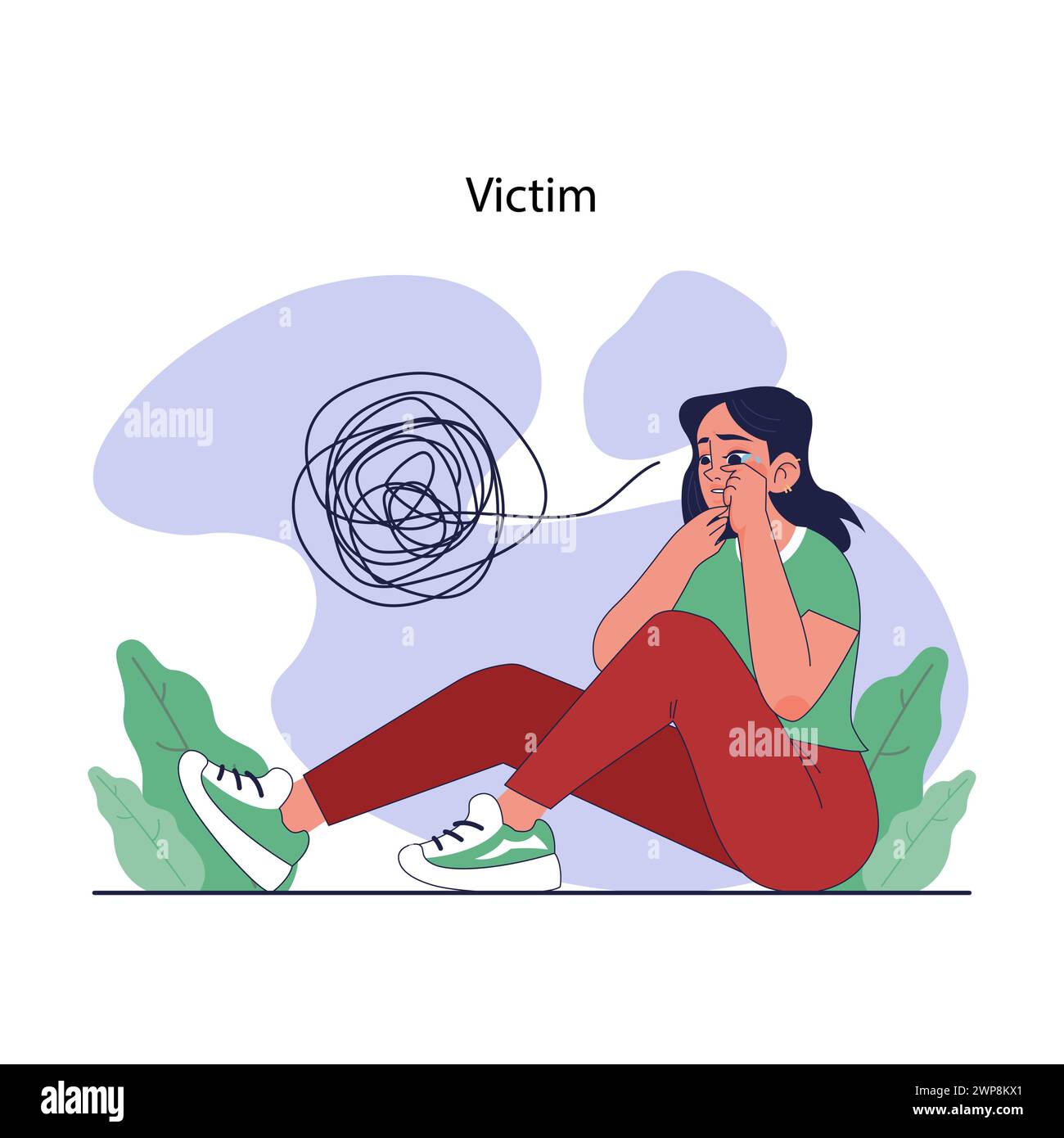 Bullying. Upset victim being bullied and shamed by others. Harassment and humiliation victim ...