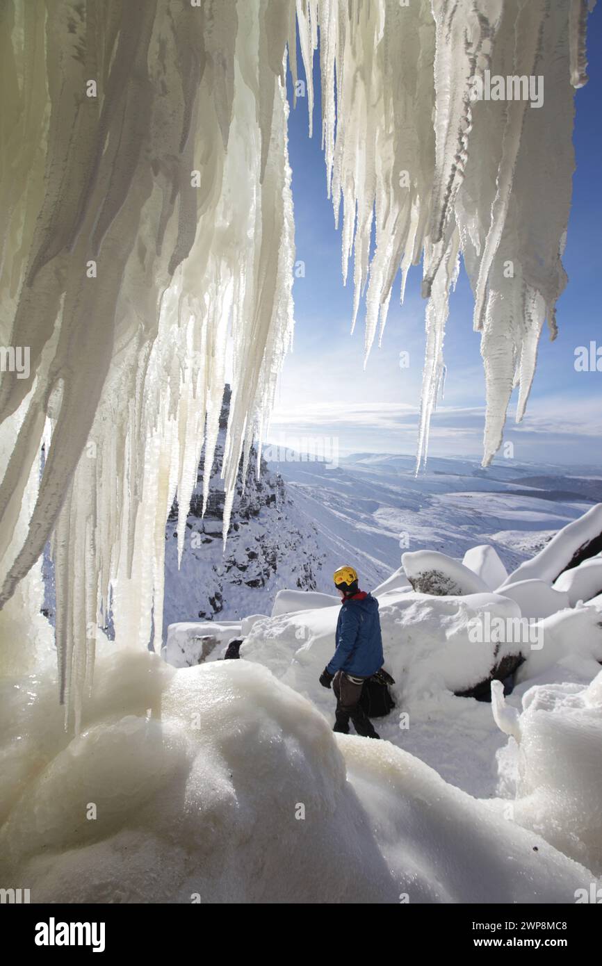 22/01/13 Photographed from behind the waterfall Andrew Cherry marvels ...