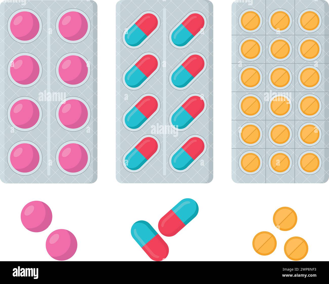 Multi vitamin pill and bottle Stock Vector Images - Alamy