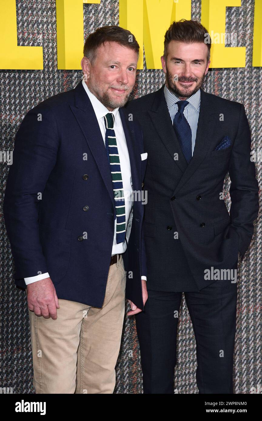 Guy Ritchie und David Beckham bei der Premiere der Netflix-Serie The ...