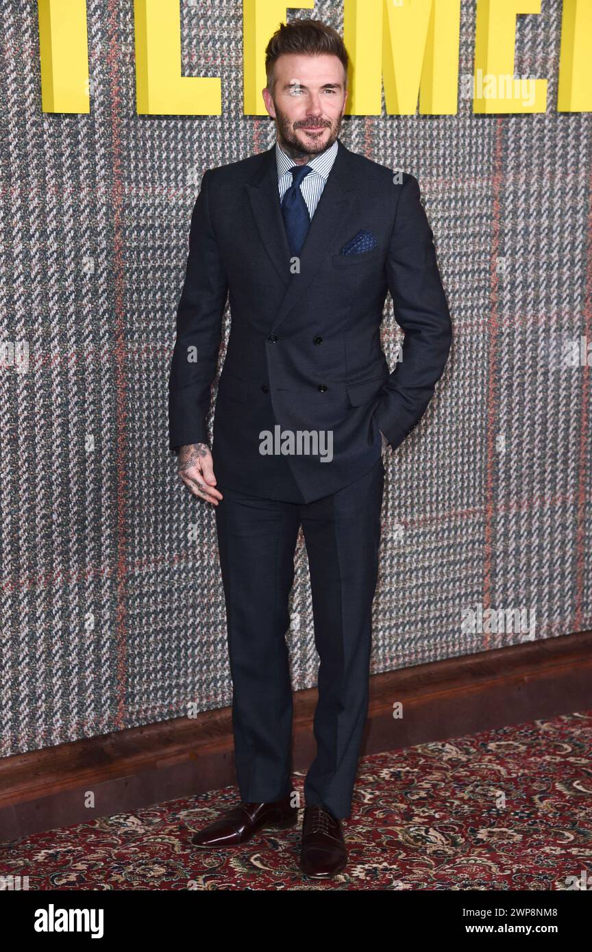 David Beckham bei der Premiere der Netflix-Serie The Gentlemen im ...