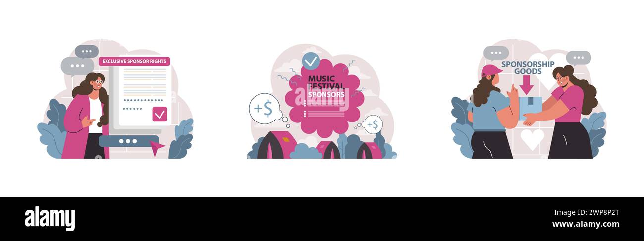 Sponsors tent Stock Vector Images - Alamy