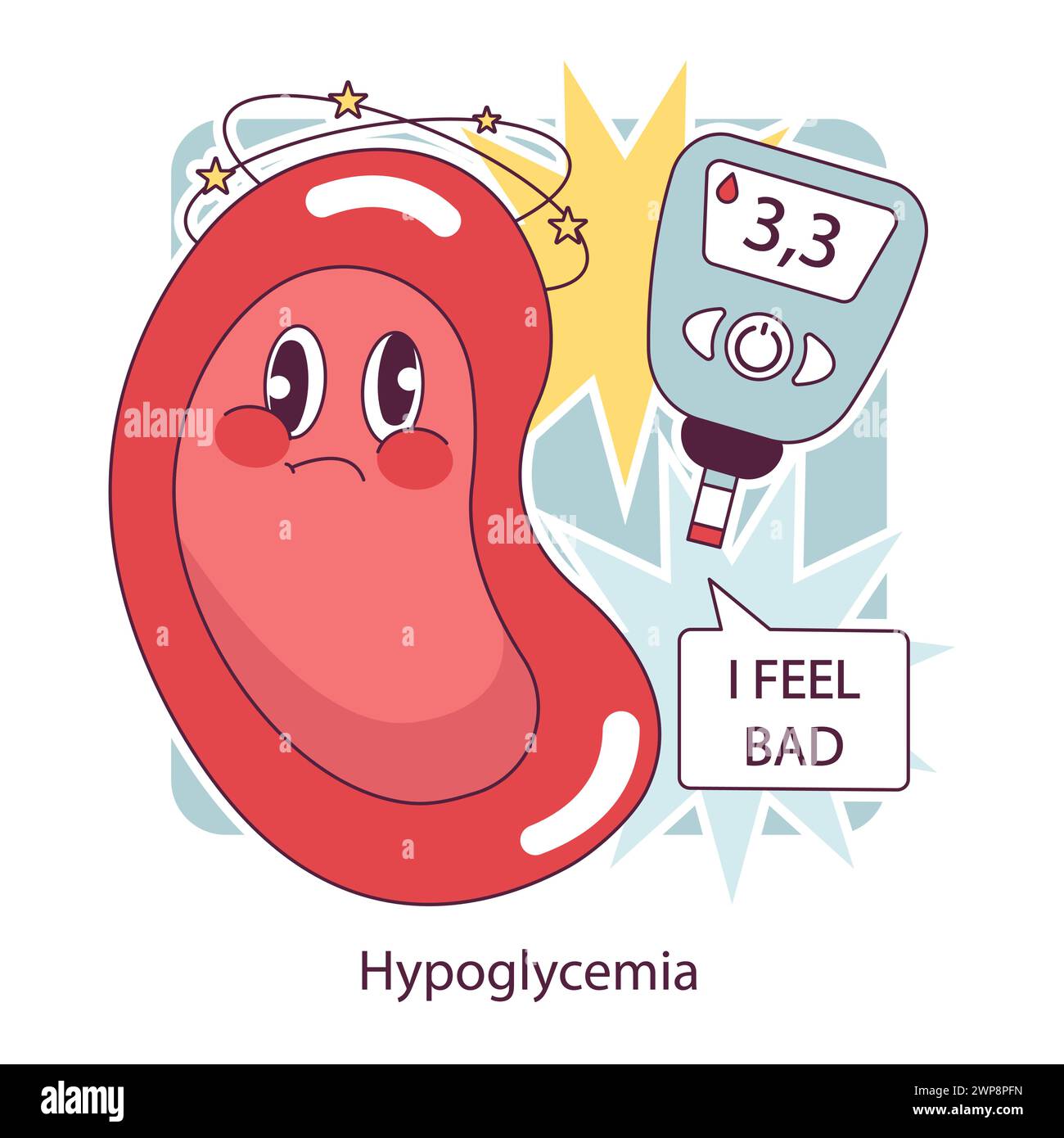 Diabetes. Measuring sugar blood with glucometer. Glucose monitoring ...