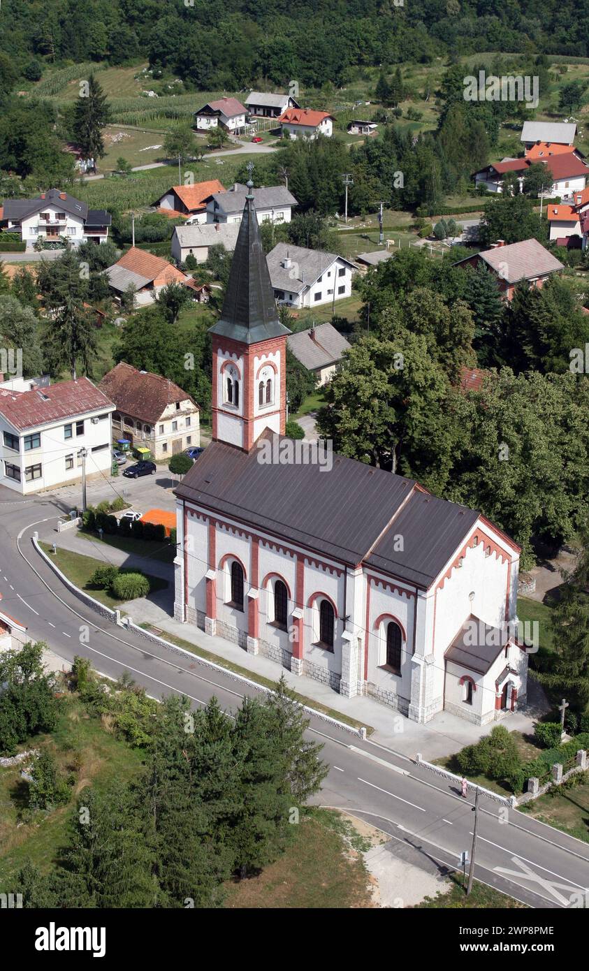 Parish Church of the Holy Name of Mary in Kamanje, Croatia Stock Photo ...