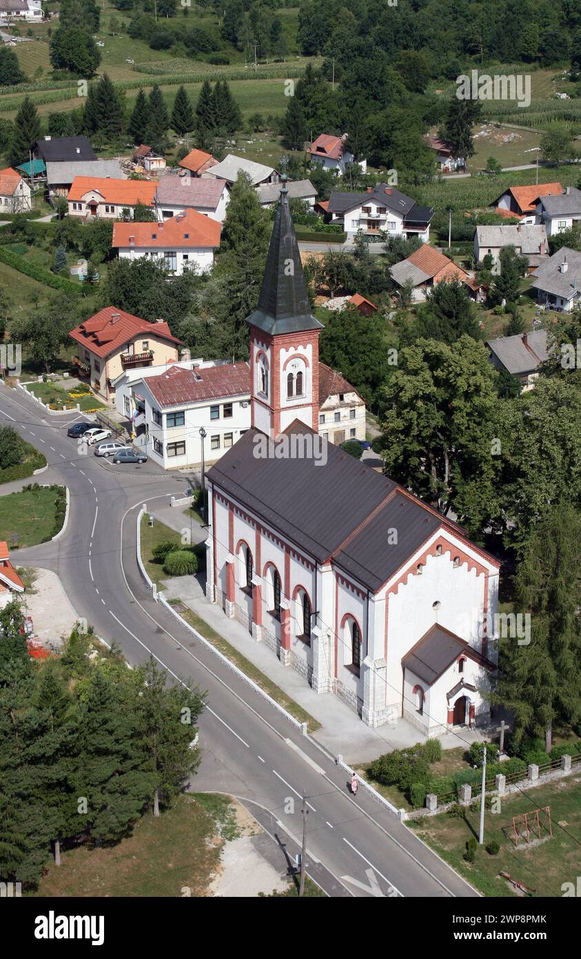 Parish Church of the Holy Name of Mary in Kamanje, Croatia Stock Photo ...