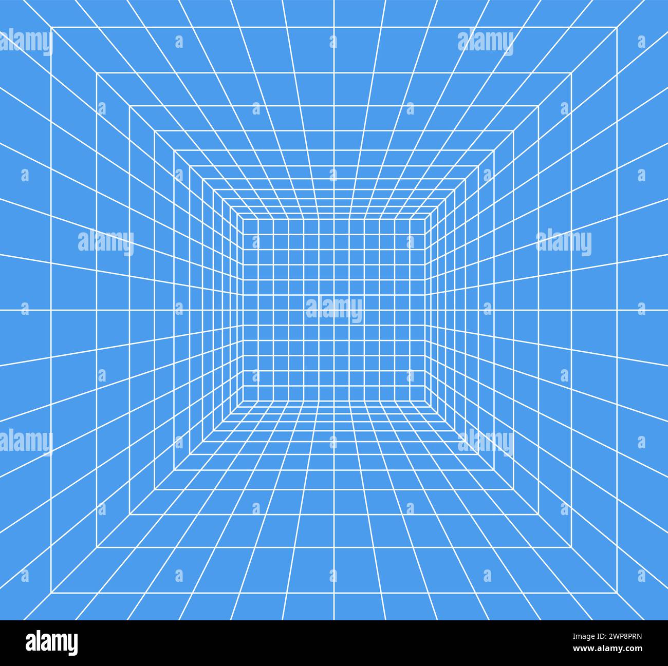 Blue futuristic room Stock Vector Images - Alamy