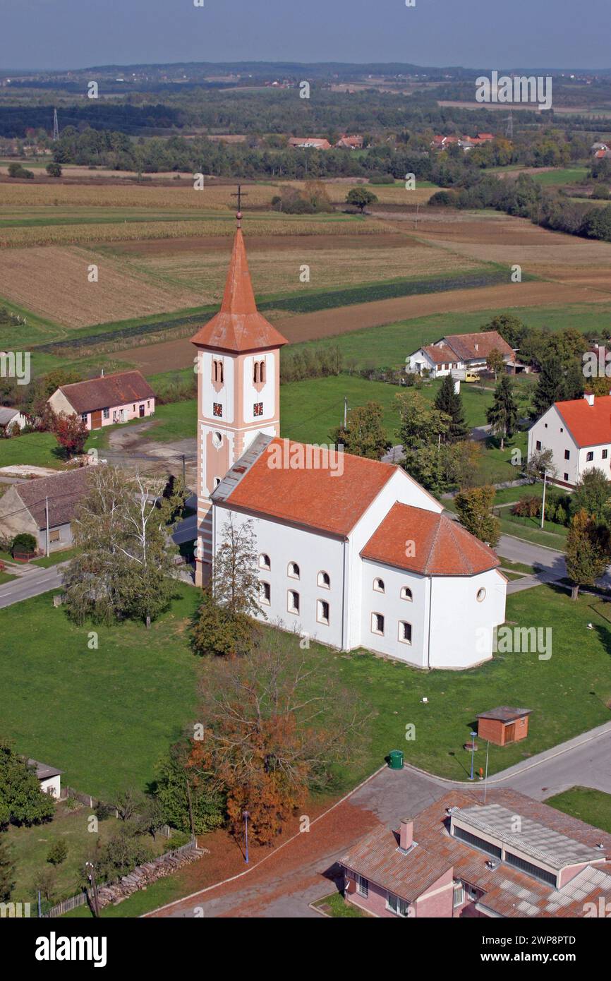 Parish Church of Saint Michael the Archangel in Ludina, Croatia Stock ...