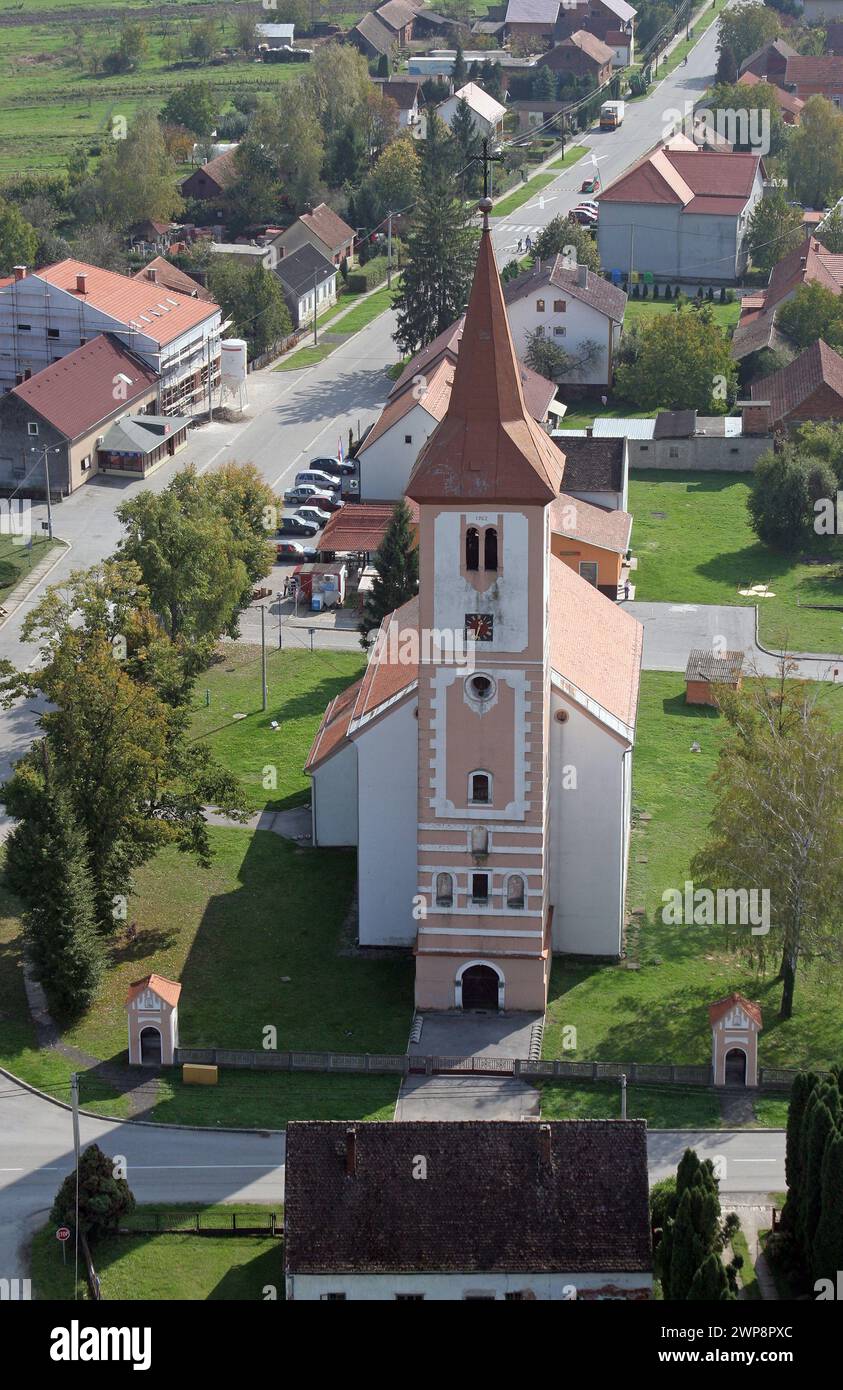 Parish Church of Saint Michael the Archangel in Ludina, Croatia Stock ...