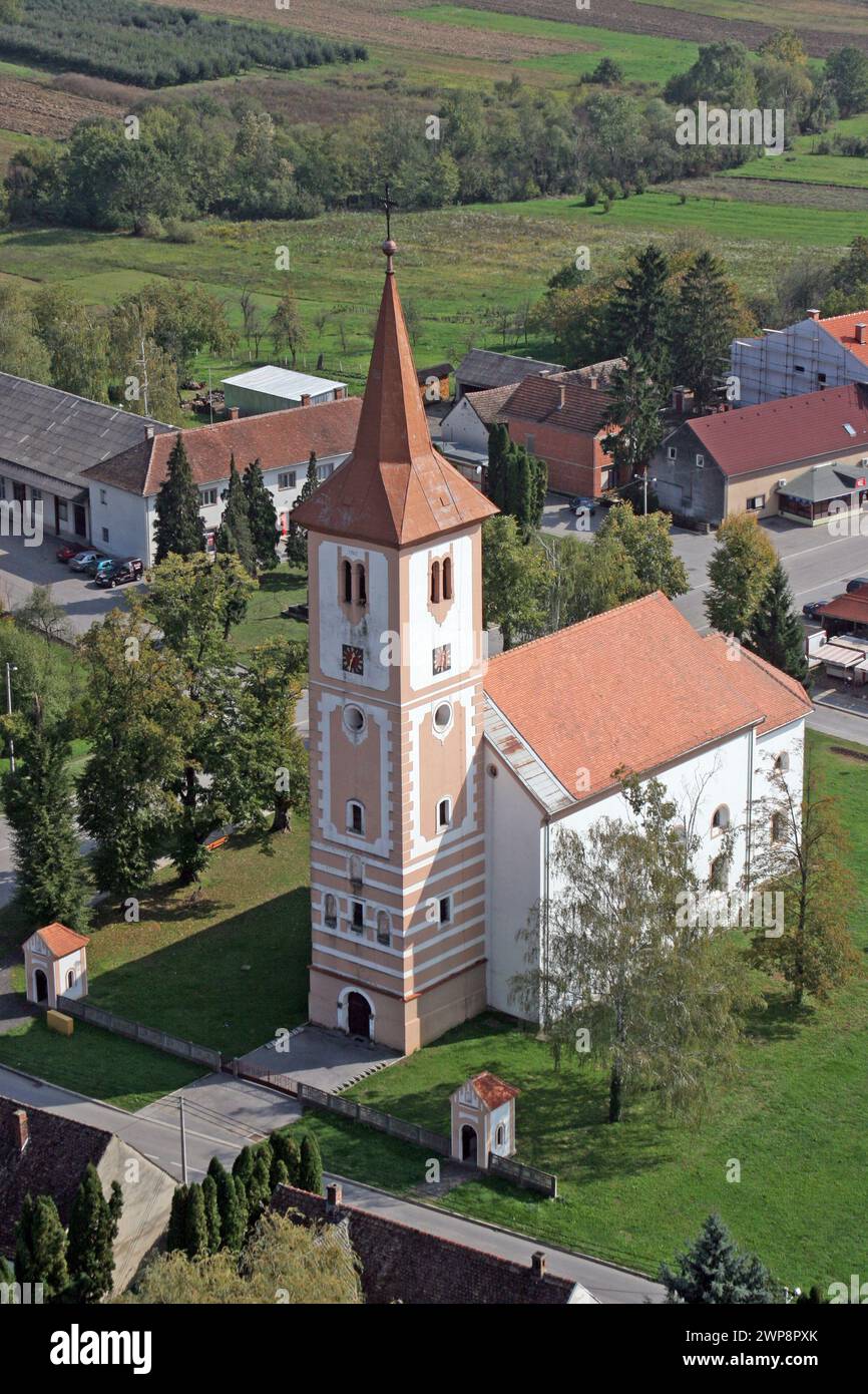 Parish Church of Saint Michael the Archangel in Ludina, Croatia Stock ...