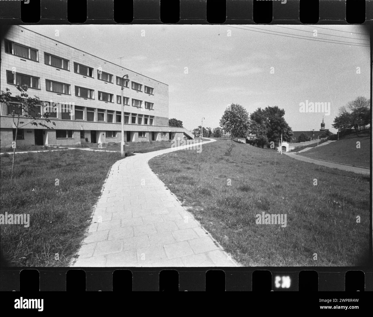 Lateral facade view of the Pałowy Music School at ul. Circular in ...