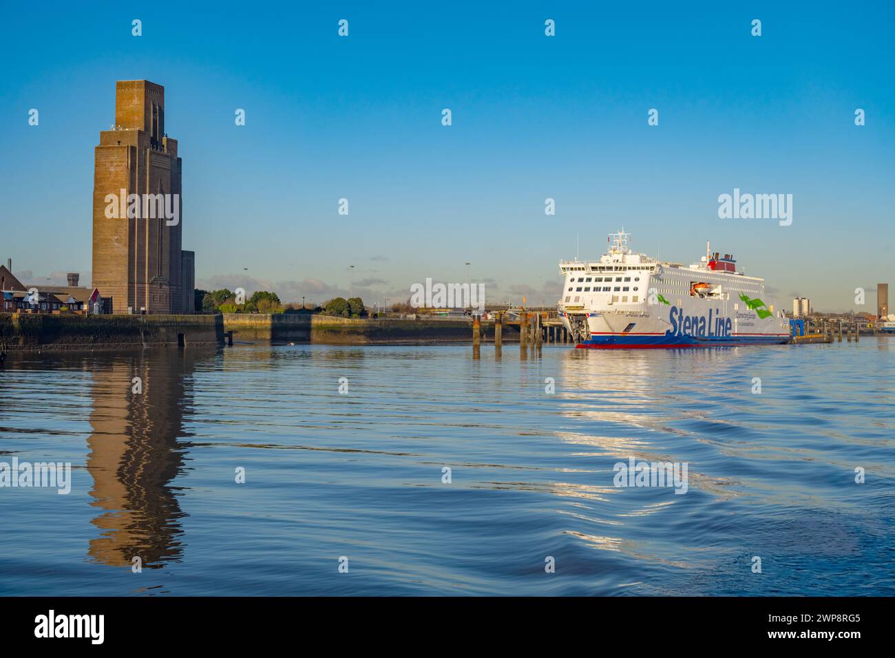 The Belfast ferry moored at Birkenhead ferry terminal Stock Photo - Alamy