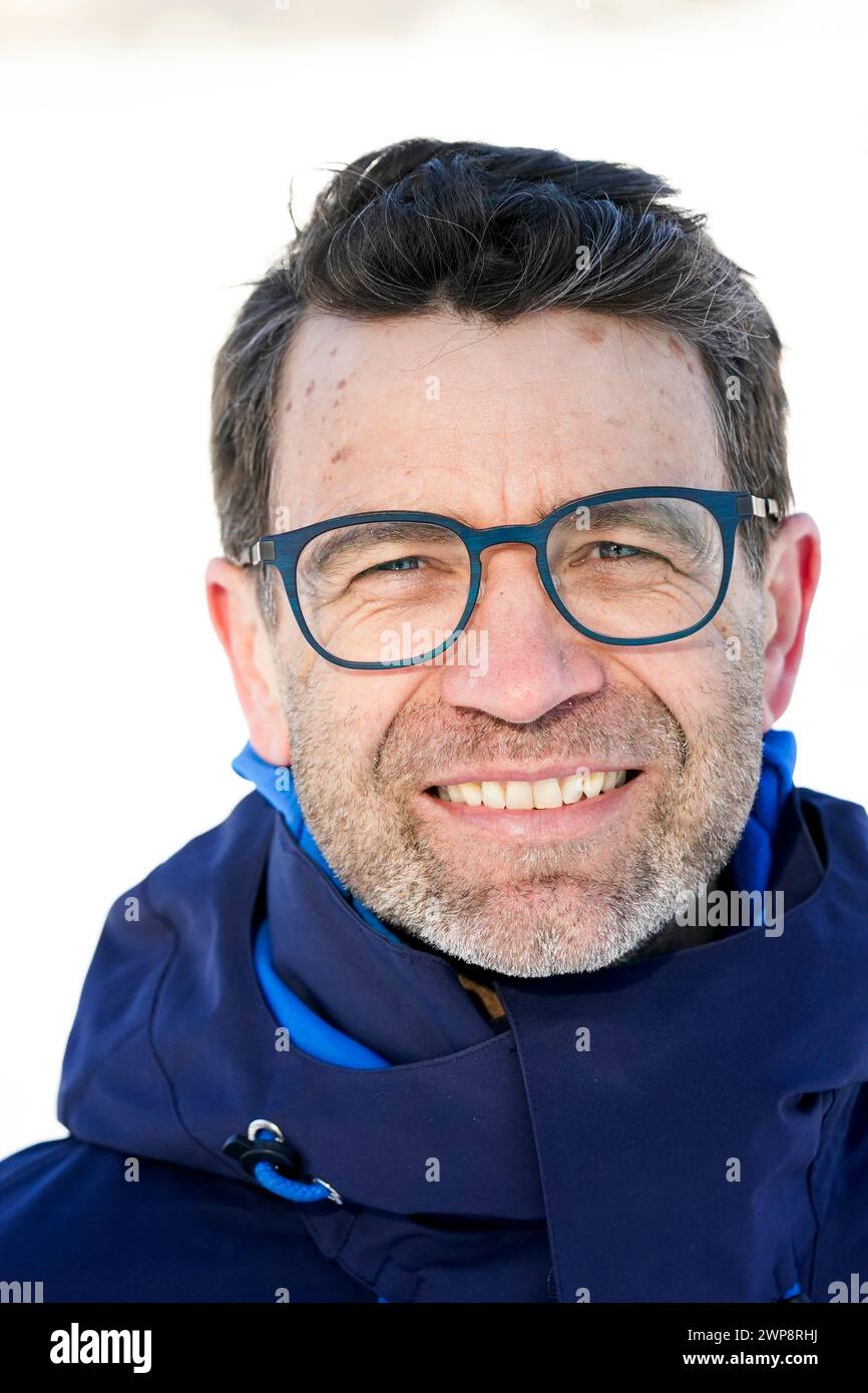 Oslo 20240306.TV2's expert commentator Ole Einar Bjorndalen before the ...