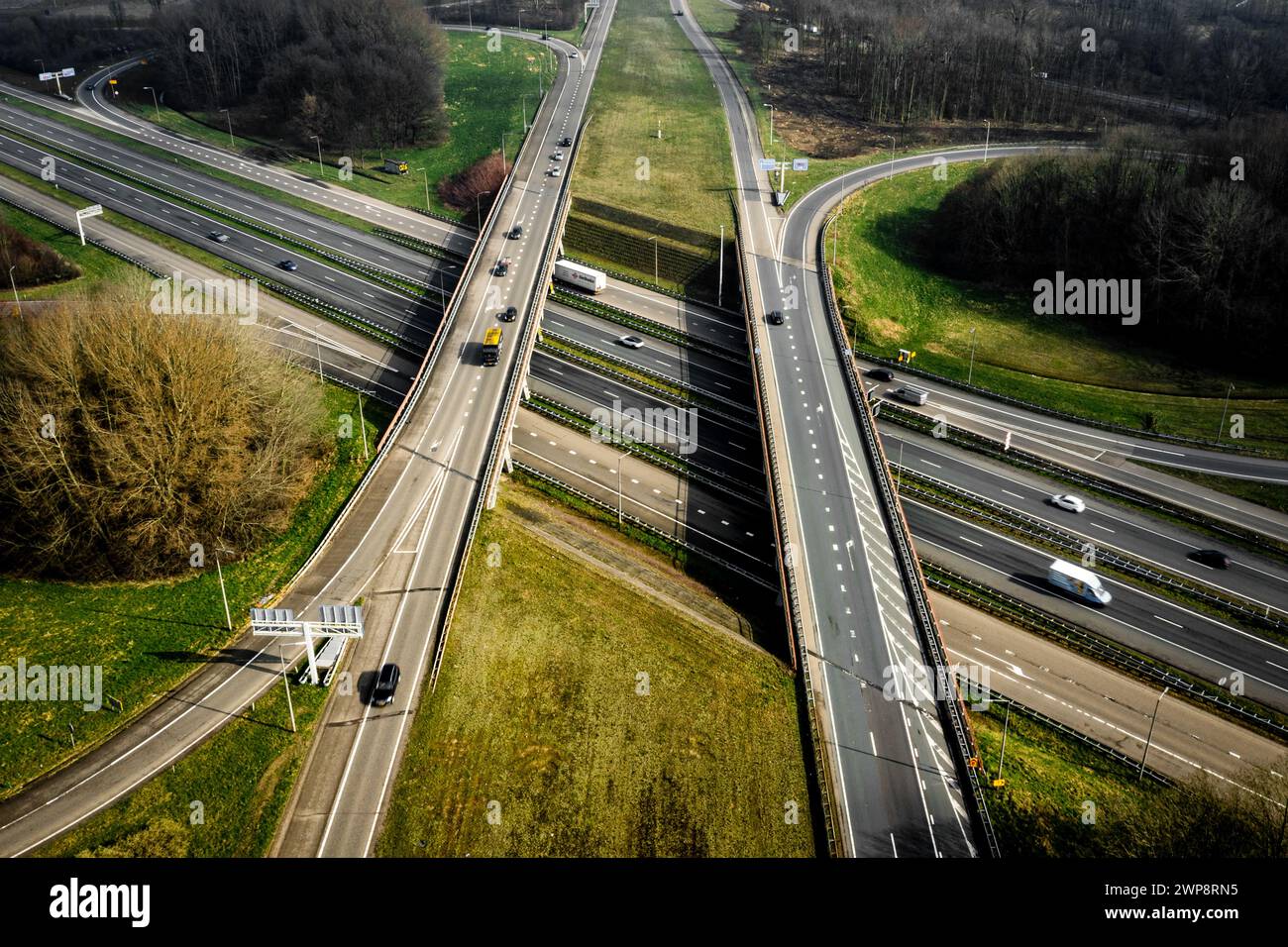 RESSEN- Drone photo of Ressen junction. The Council of State has again ...