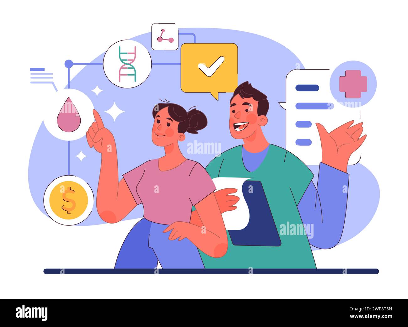 Humanizing healthcare. Modern physician approach on medical treatment ...