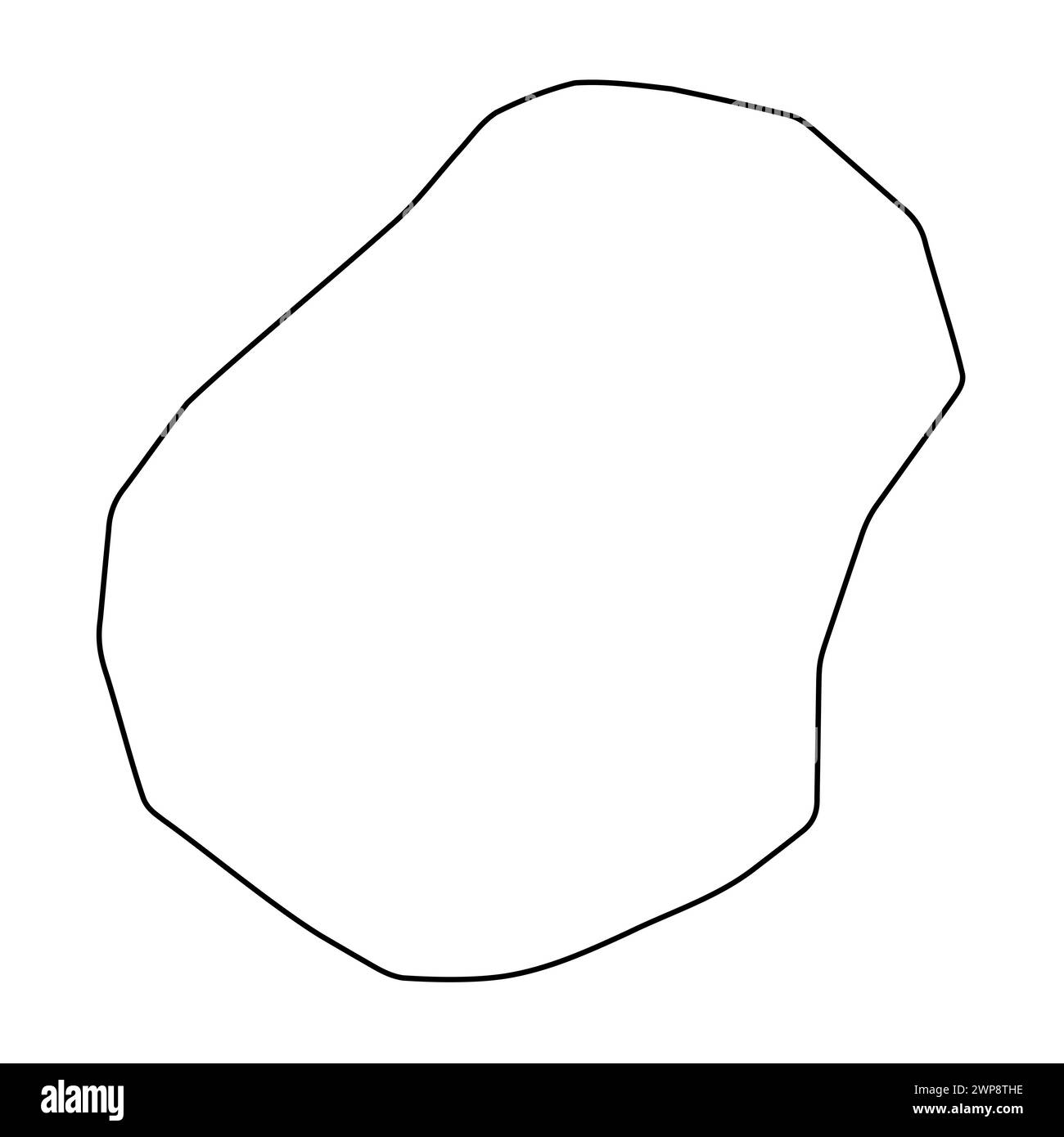Nauru country simplified map. Thin black outline contour. Simple vector ... Nauru country simplified map. Thin black outline contour. Simple vector ...