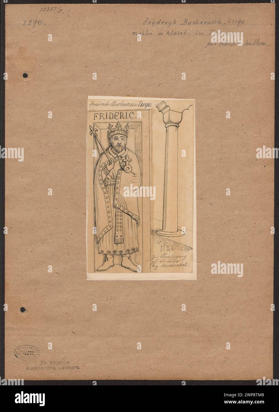Fryderyk i barbarossa cesarz rzymsko niemiecki 1122 1190 ikonografia hi ...