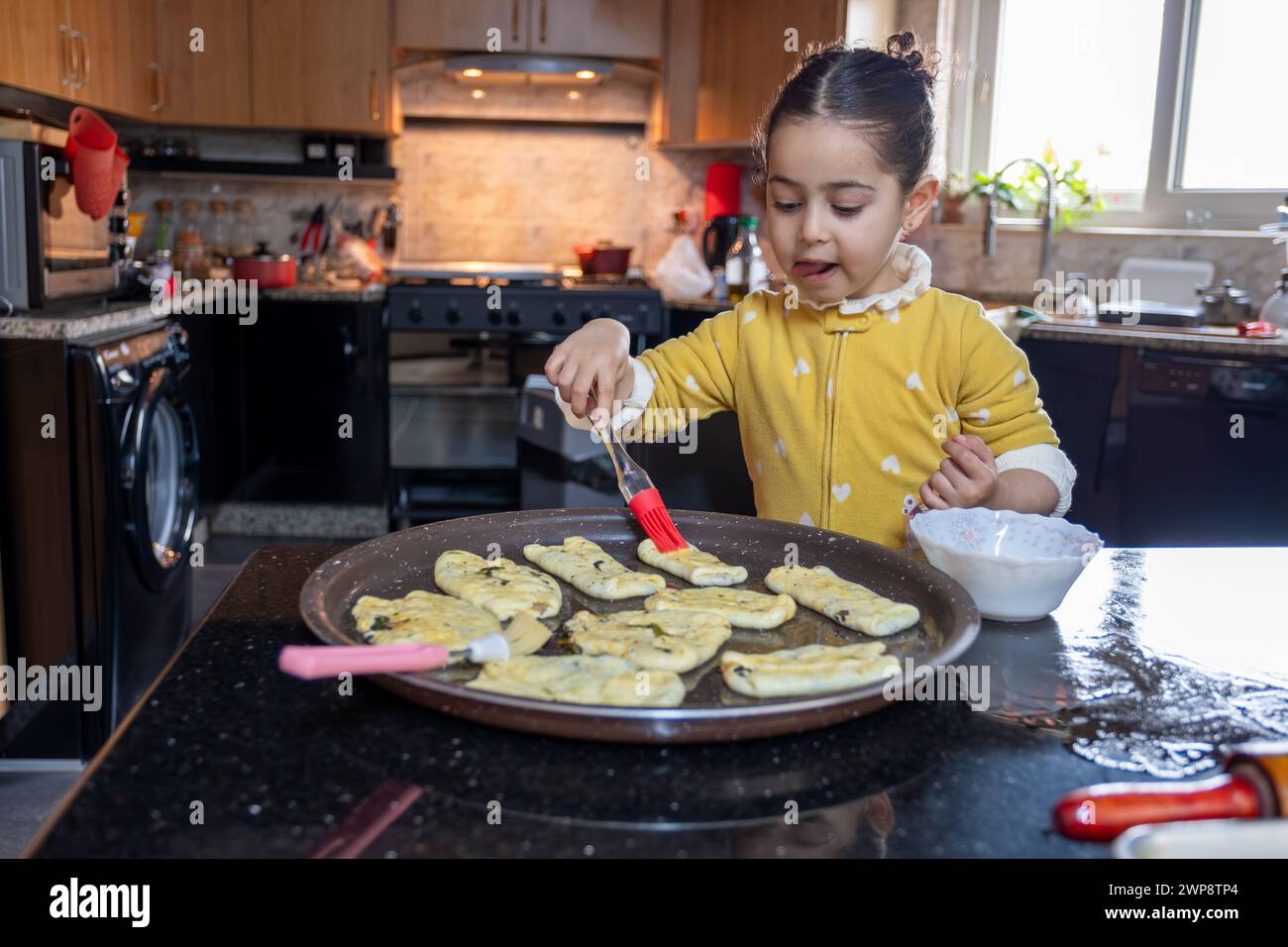Cheerful Kid and Mother in Kitchen: Bonding Through Cooking, Joyful ...