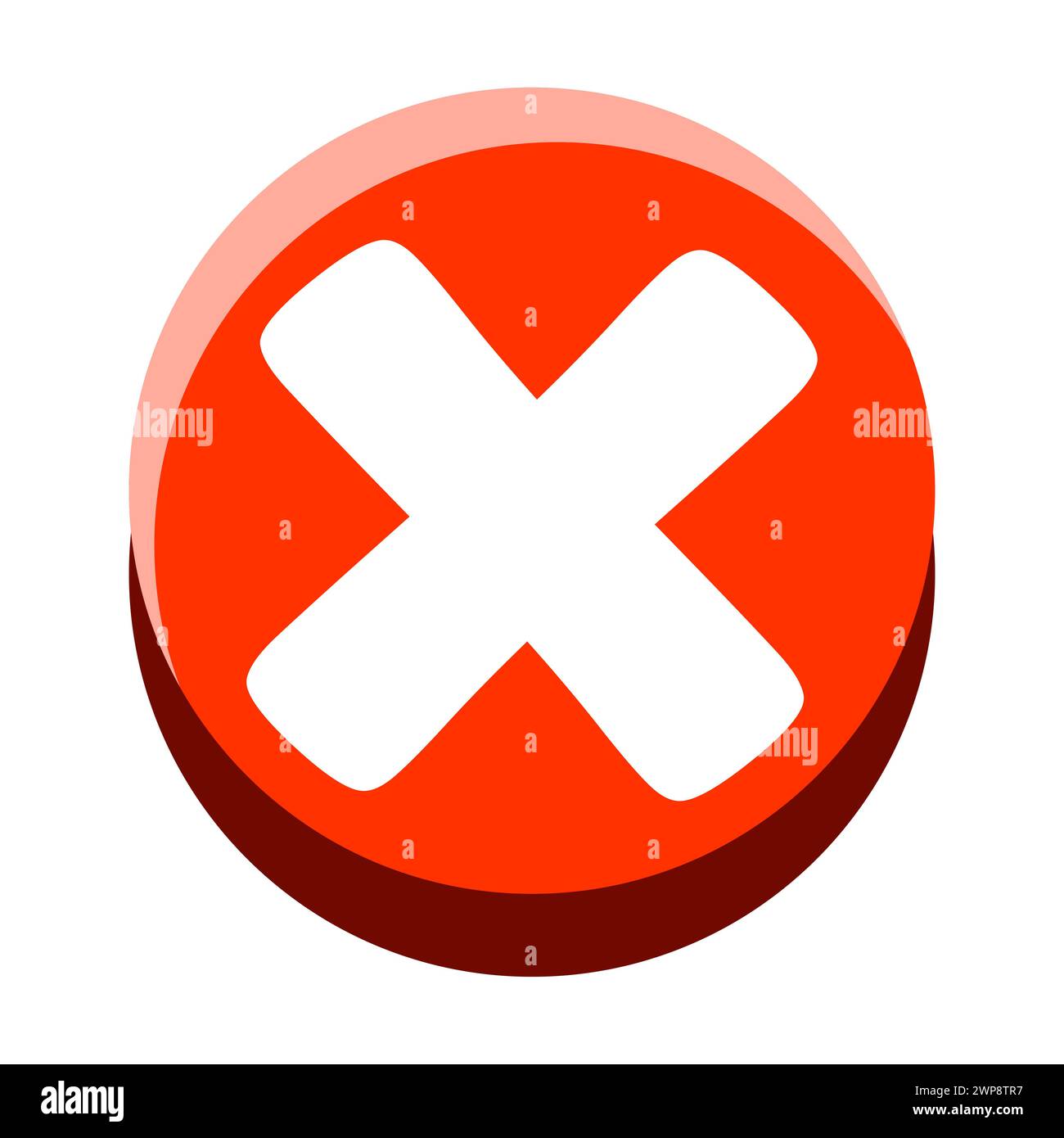 cartoon close or mark Button Stock Vector Image & Art - Alamy