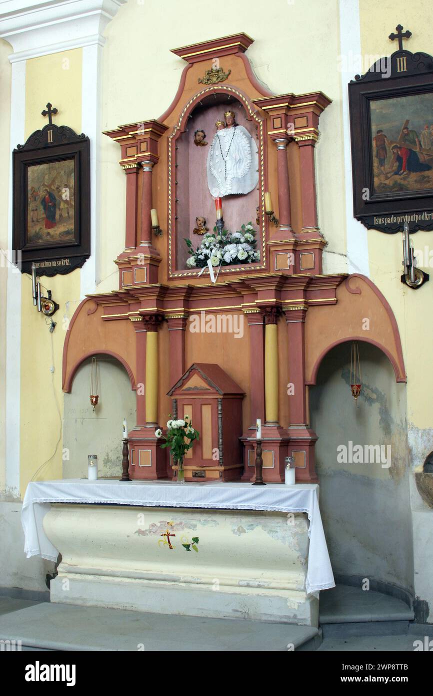 Altar of Our Lady in the parish church of Saint Emeric in Kostel ...