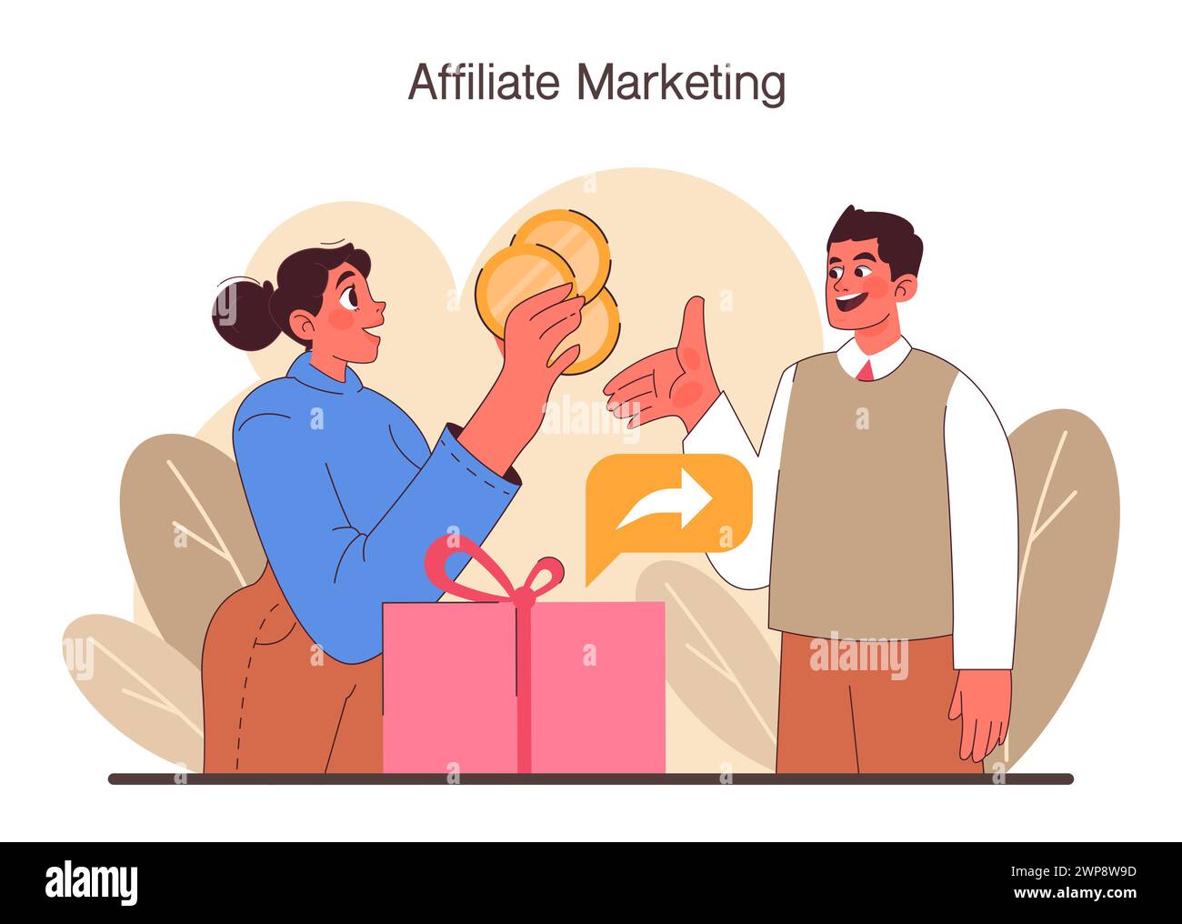 Affiliate marketing. Commercial program for client retention. Referral ...