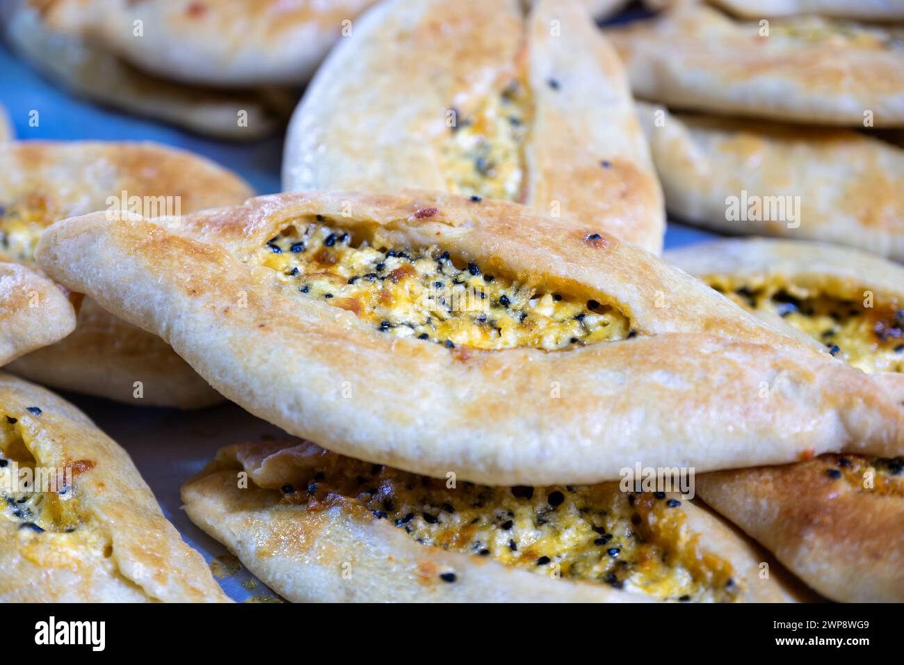 Vintage Oven Delights: Delectable Stuffed Pastries Await Baking in the ...