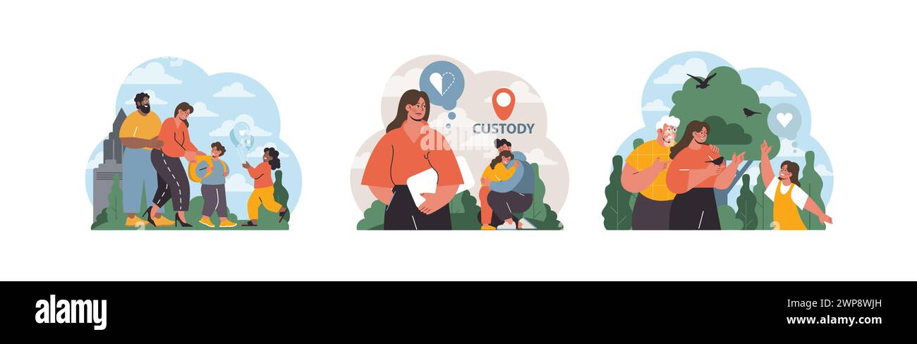 Family Dynamics Set. A series highlighting integration within a family ...