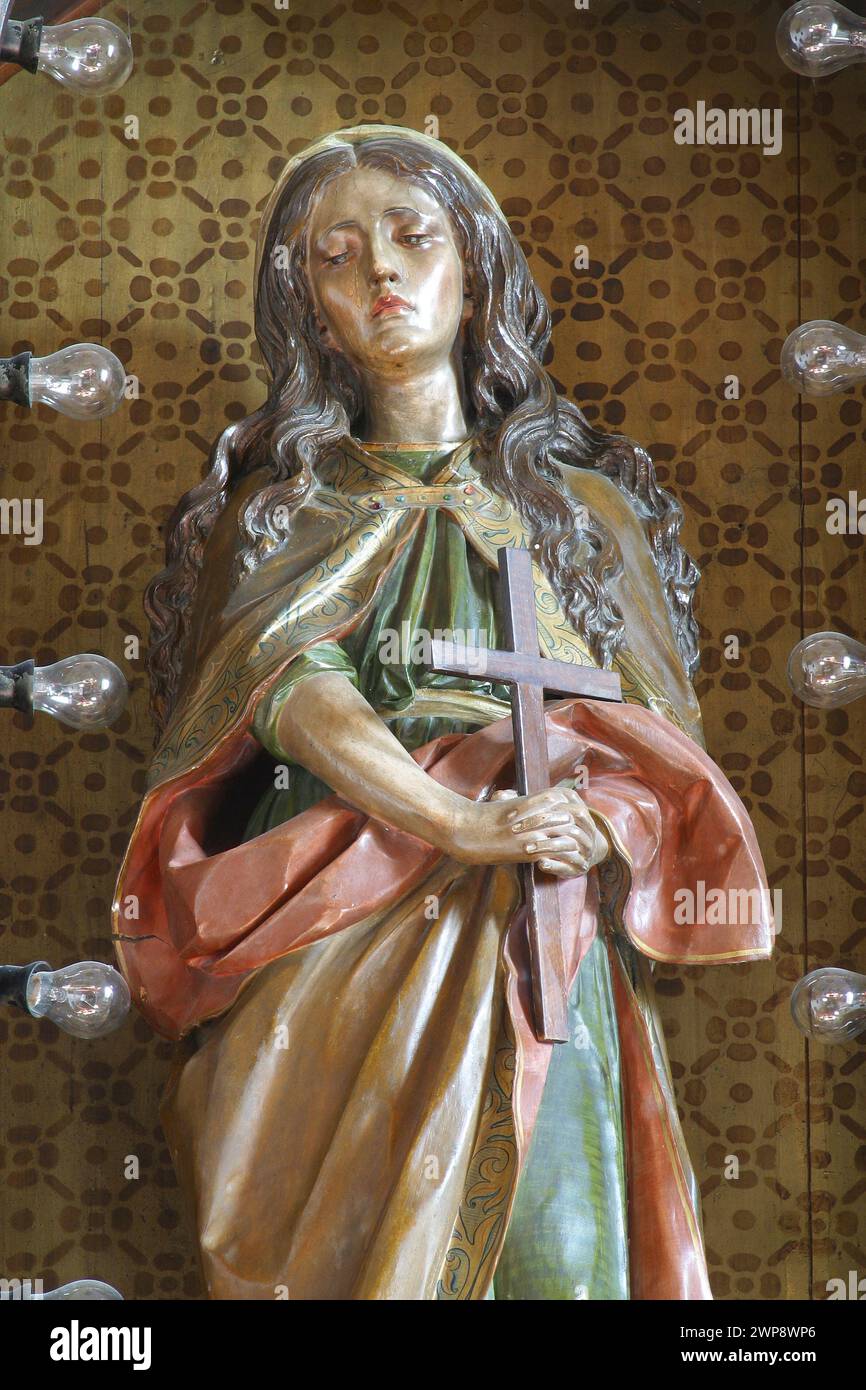 Saint Mary Magdalene, statue on the main altar in Parish Church of ...