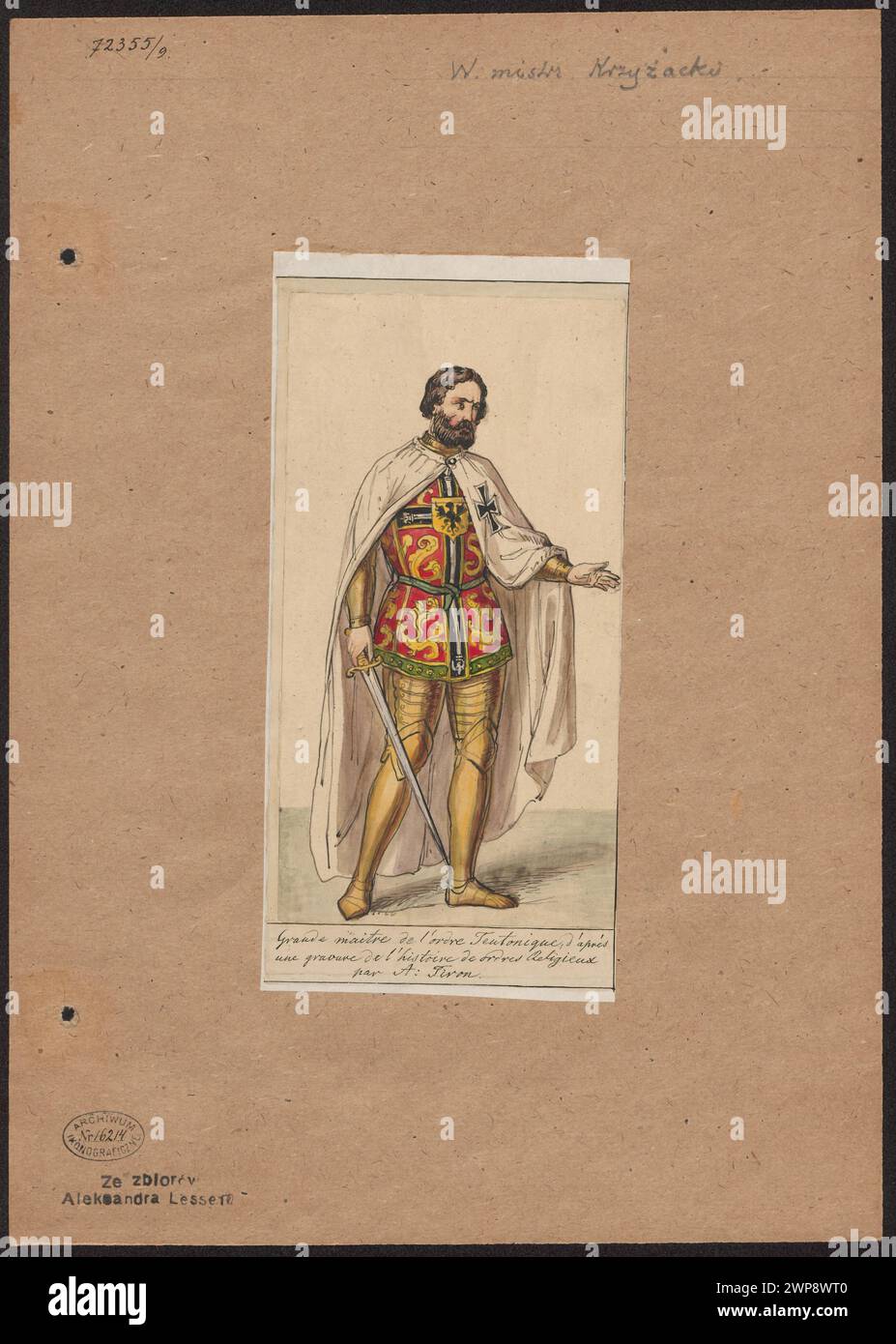 Portrait of the Grand Master of the Order of the Cross, according to ...