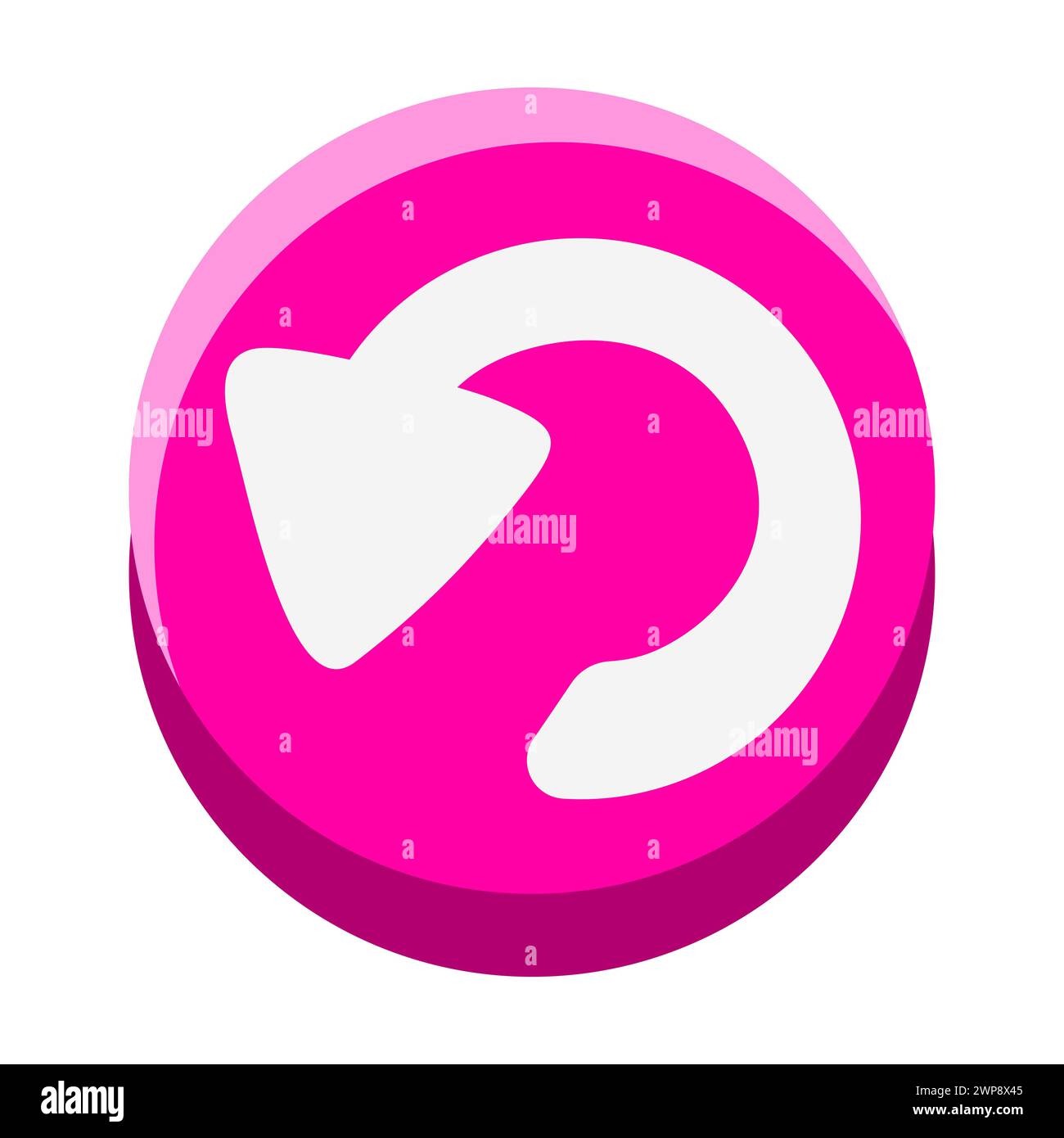 The cartoon repeat Button is isolated Stock Vector Image & Art - Alamy