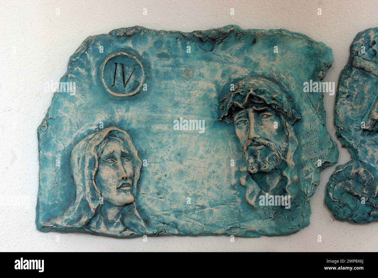 4th Stations of the Cross, Jesus meets His Mother, parish church of the ...