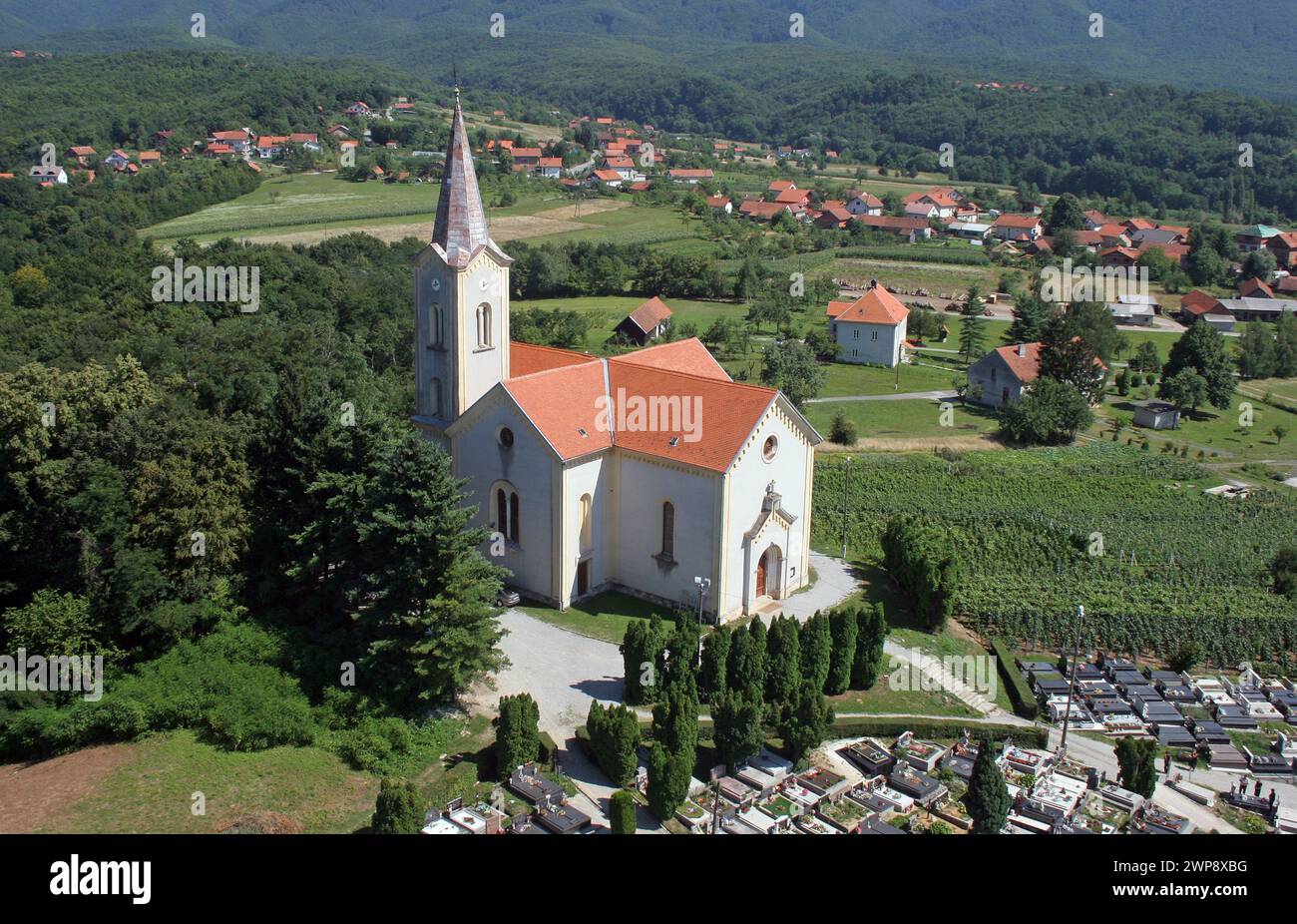 Parish Church of the Holy Three Kings in Kraljev Vrh, Croatia Stock ...