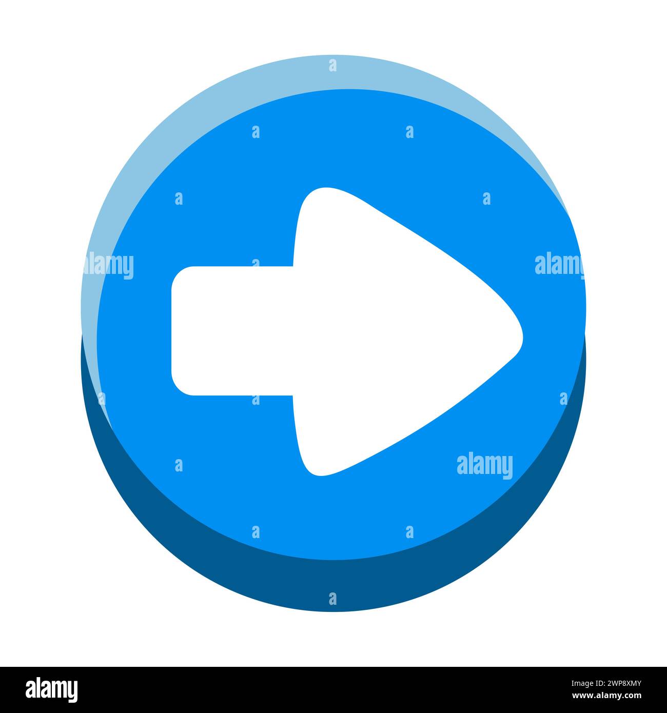 The cartoon forward arrow Button is isolated Stock Vector Image & Art ...