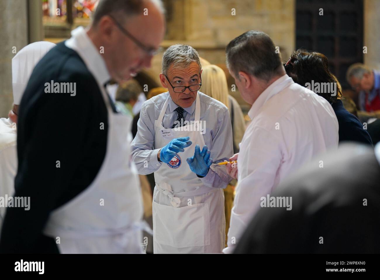 Royal chef Mark Flanagan helps to judge this years entries during the ...