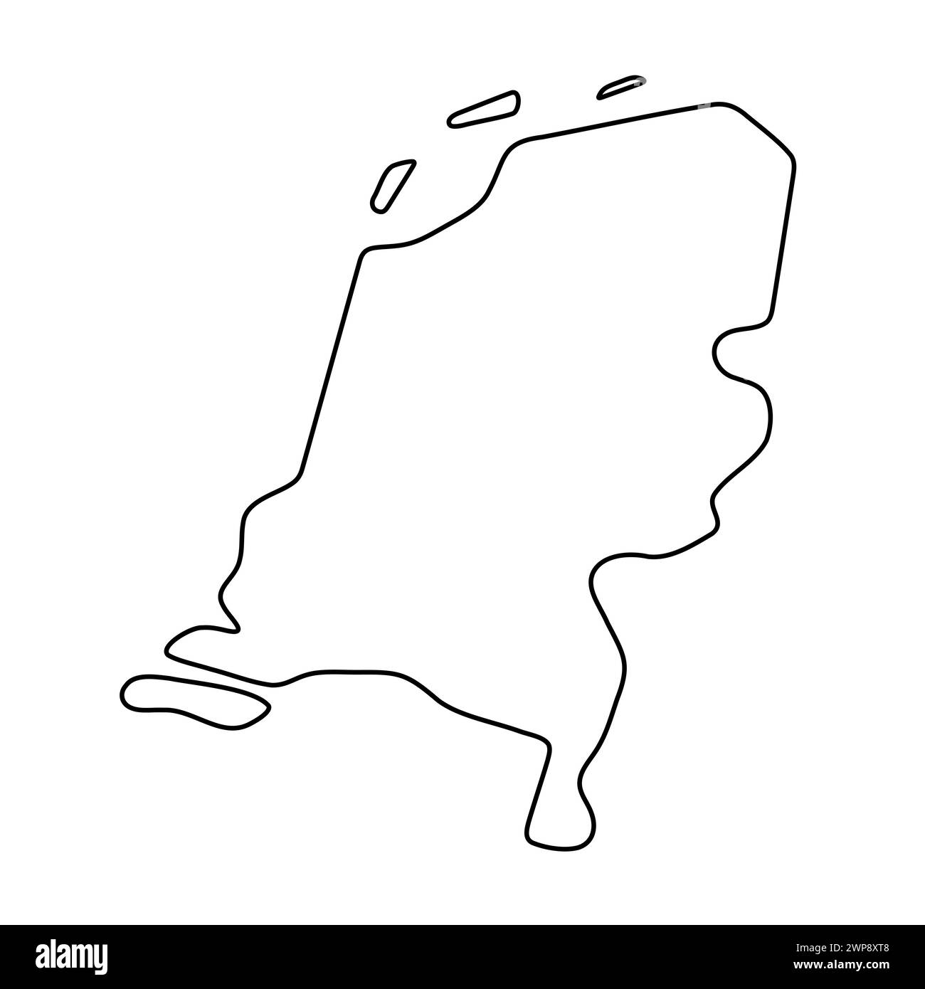 Outline map of netherlands hi-res stock photography and images - Alamy