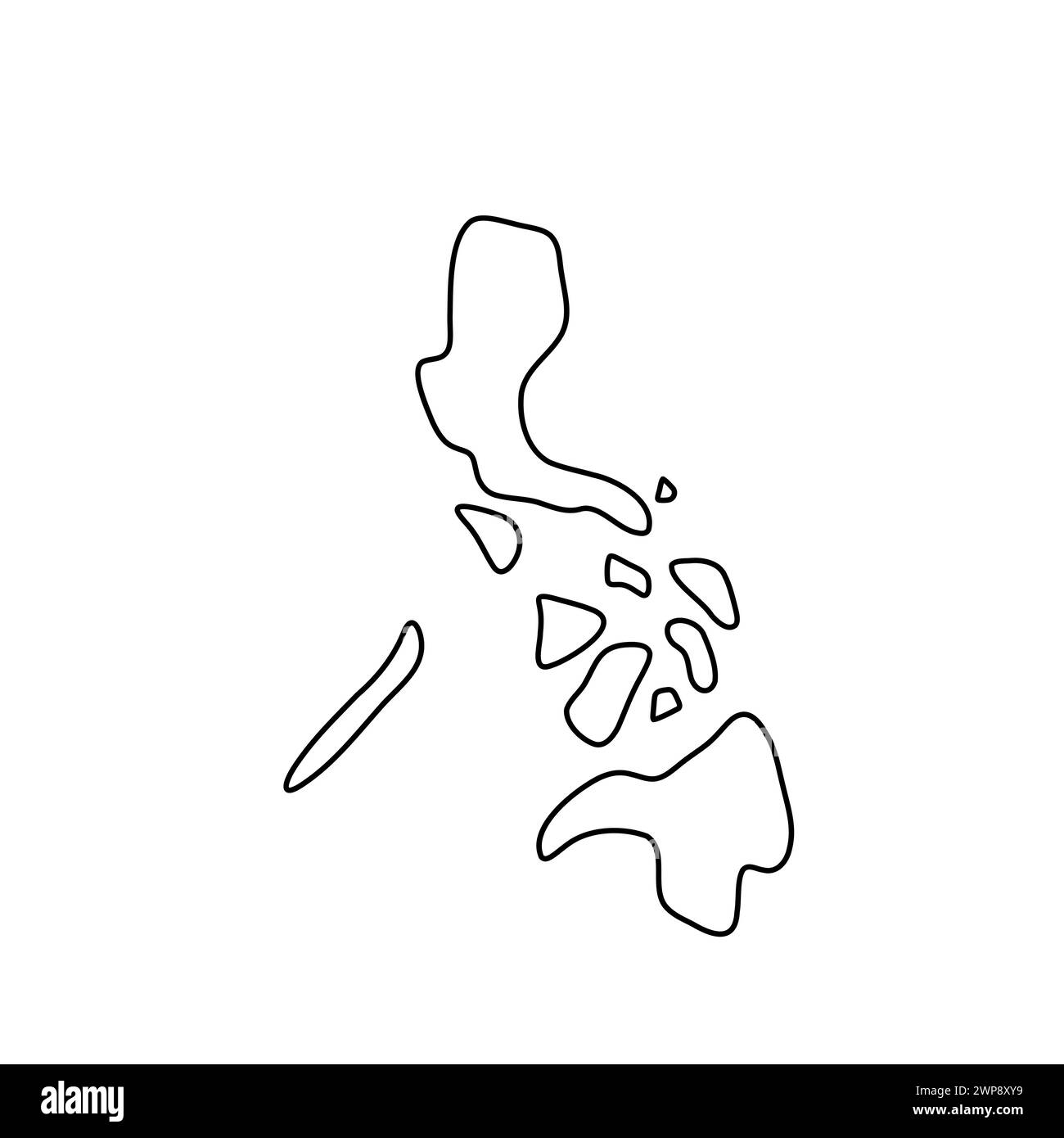 Map of manila Black and White Stock Photos & Images - Alamy