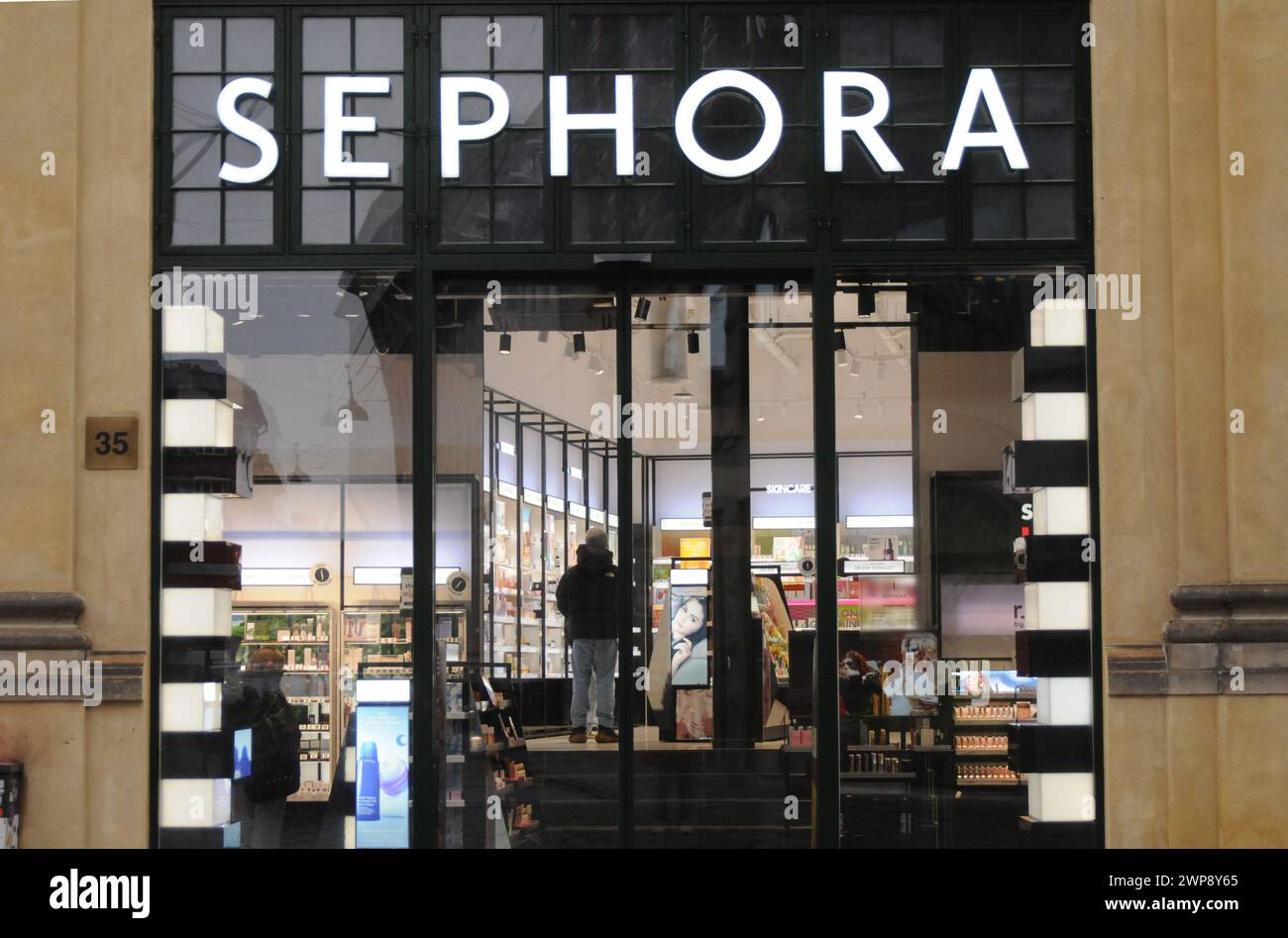 Copenhagen, Denmark /06 March 2024/Sephora store on kobmagergade in ...