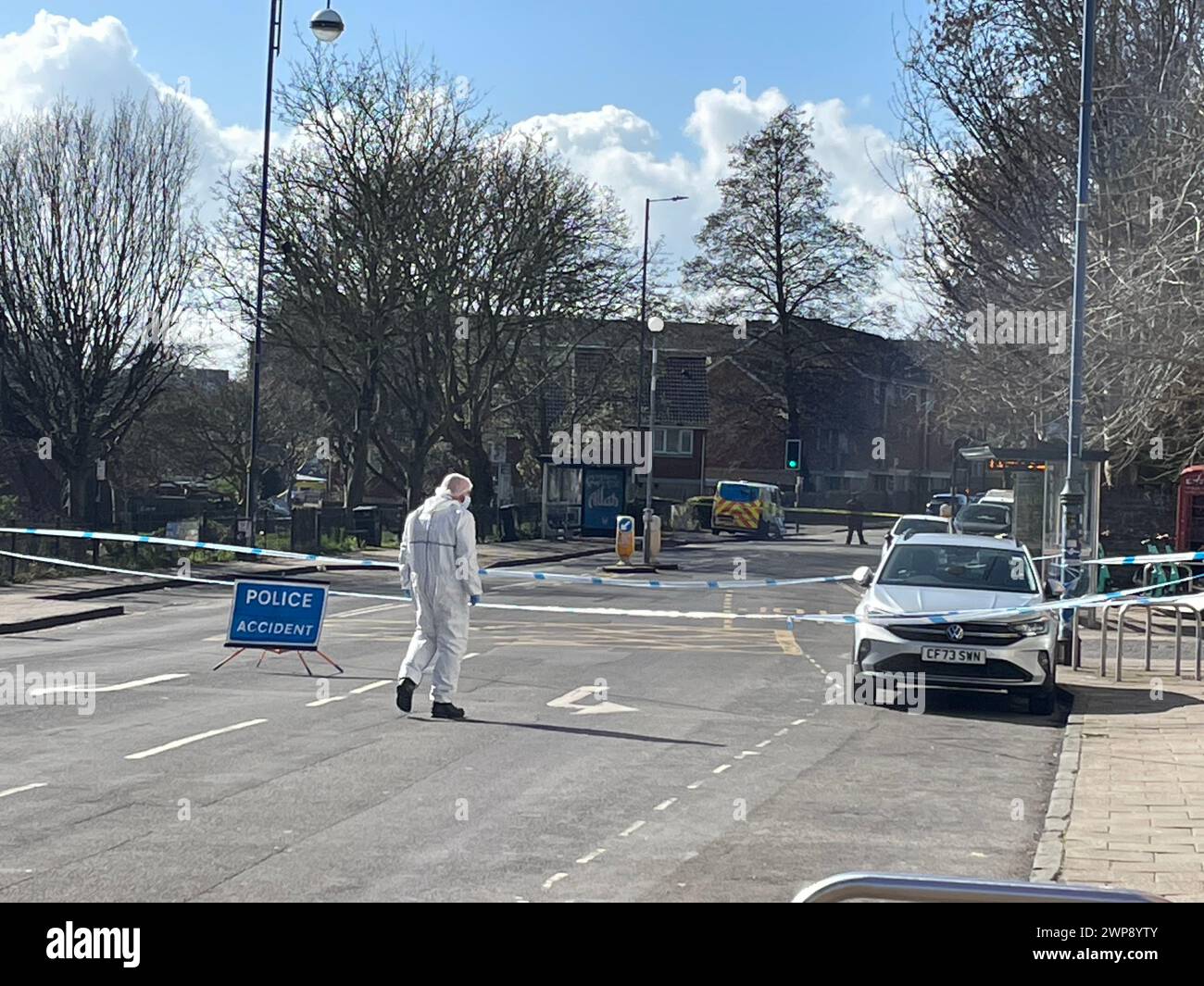 Police at the scene of a "serious incident" which happened overnight on ...