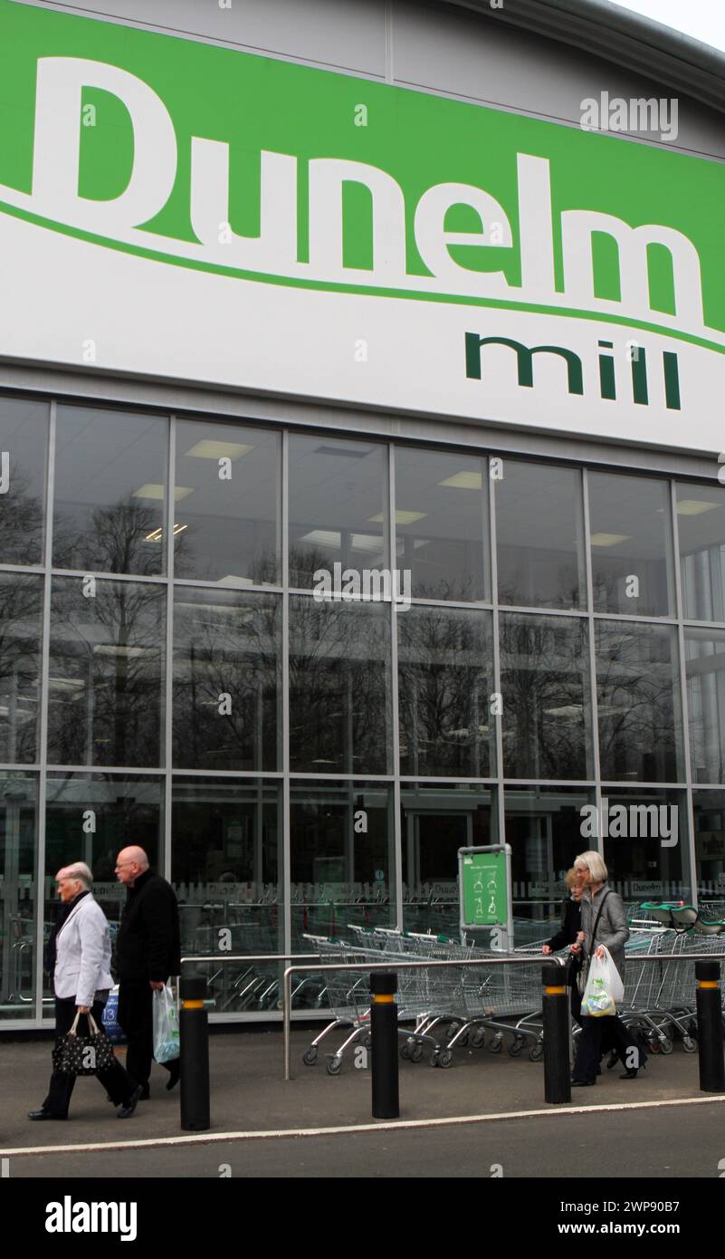10/04/13 Dunelm Mill store in Derby today. Homewares chain Dunelm has ...