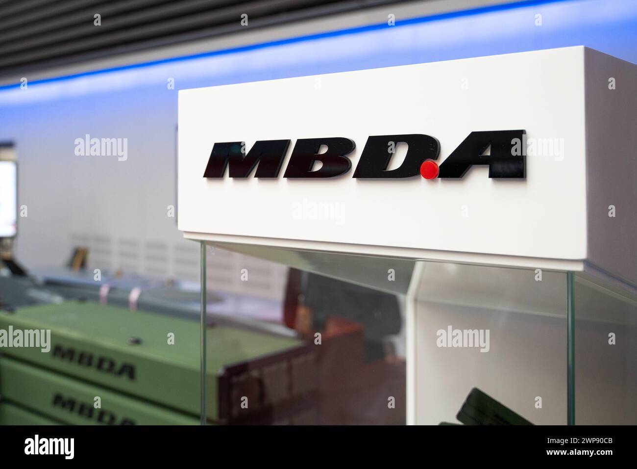 Schrobenhausen, Bavaria, Germany - March 5, 2024: MBDA logo of the ...