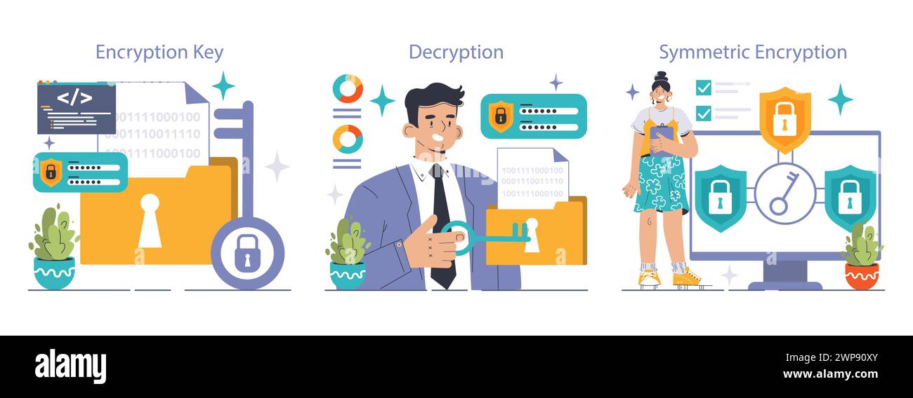 Data Encryption Set Personal Information Internet Access Or Database Protection Cyber