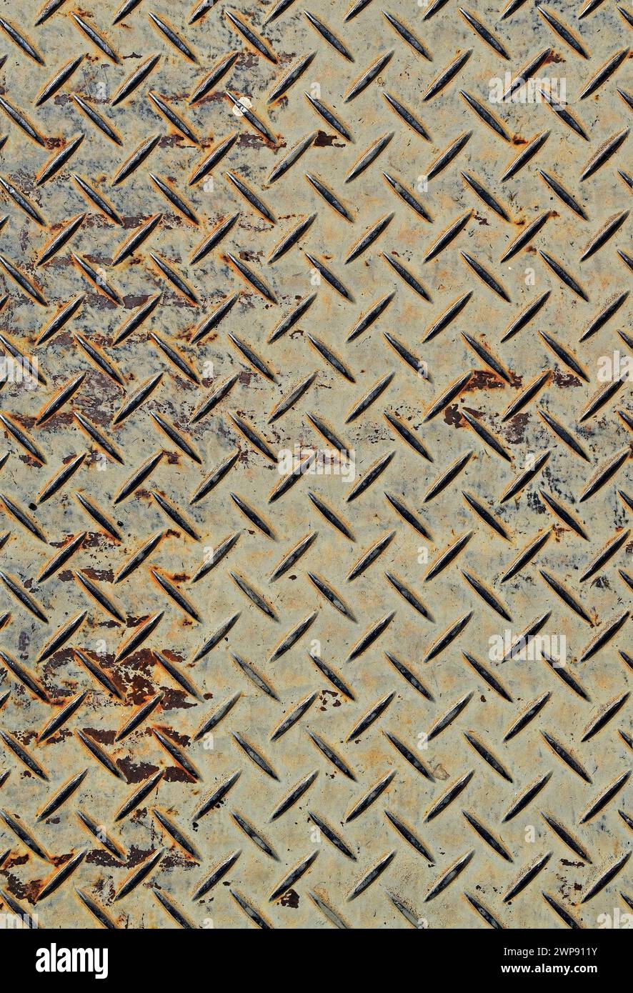 Metallic surface pattern on floor Stock Photo - Alamy