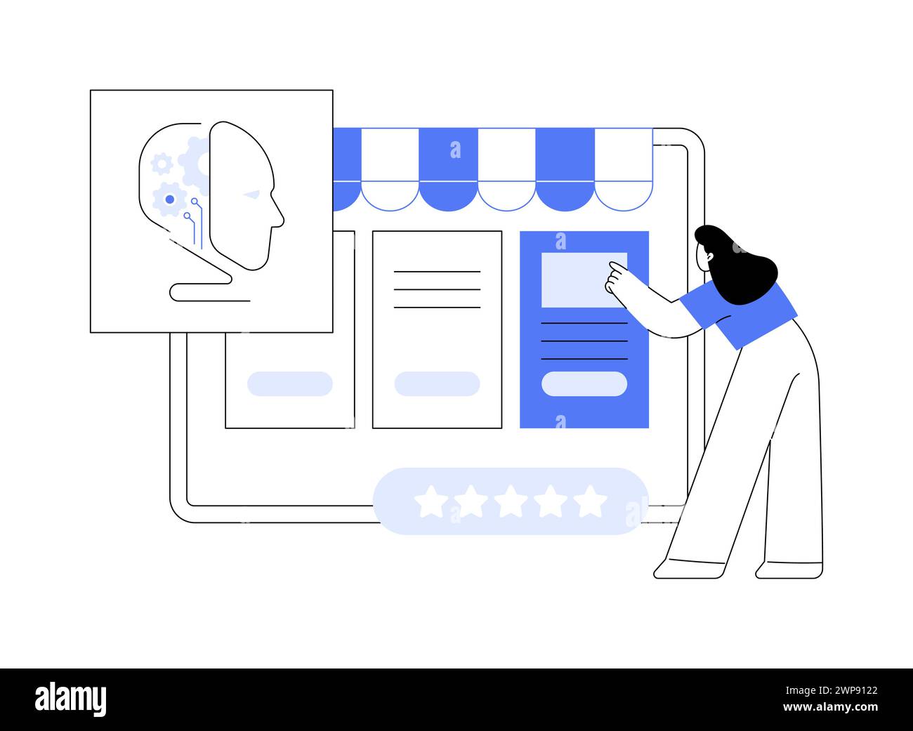 AI-Driven Personalized Product Suggestions abstract concept vector ...