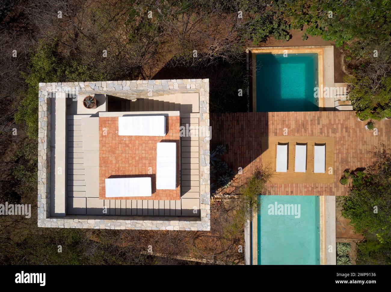 Aerial View. Casa Cometa, Mazunte, Mexico. Architect: Mauricio Rocha with Gabriela Carrillo ...