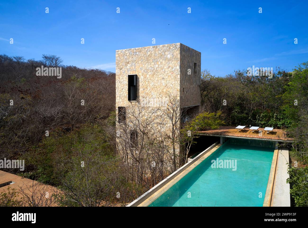 Aerial View. Casa Cometa, Mazunte, Mexico. Architect: Mauricio Rocha ...