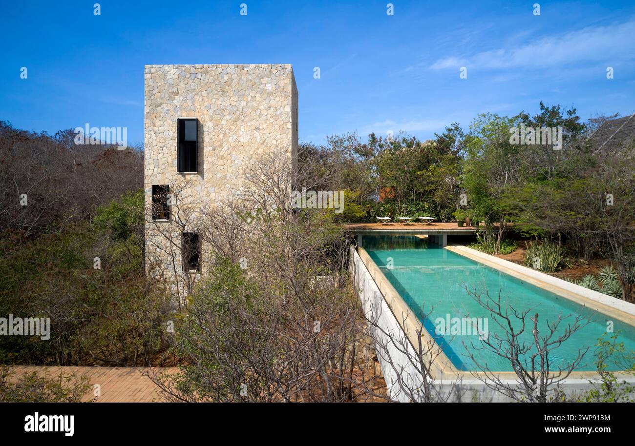 Aerial View. Casa Cometa, Mazunte, Mexico. Architect: Mauricio Rocha with Gabriela Carrillo ...