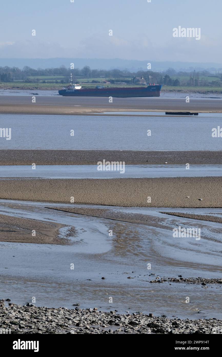 Sharpness, UK. 6th Mar, 2024. The cargo ship EEMS Servant has become ...
