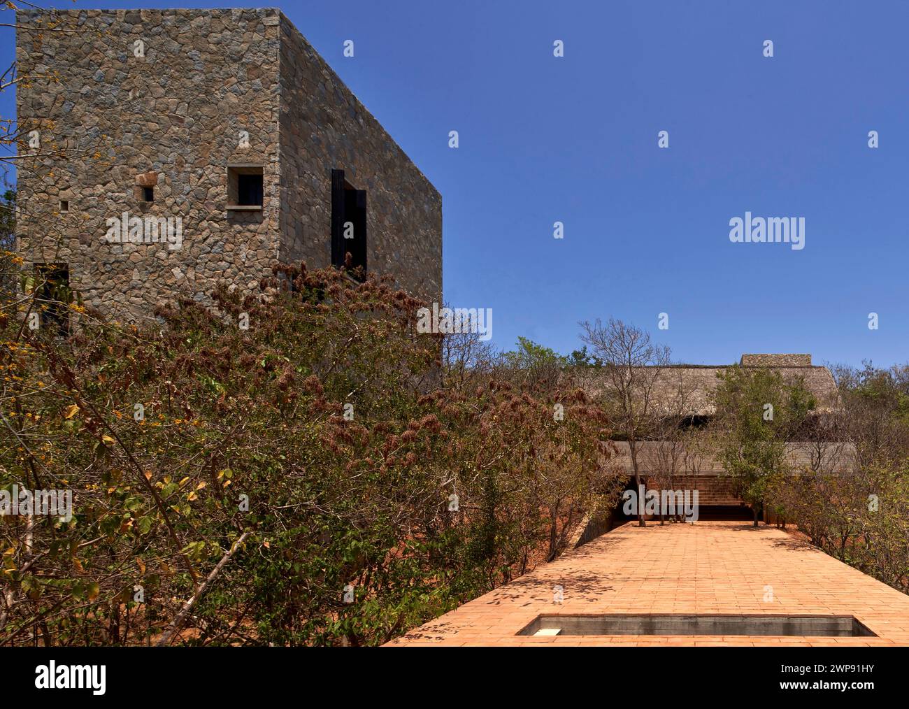 Guest wing. Casa Cometa, Mazunte, Mexico. Architect: Mauricio Rocha ...