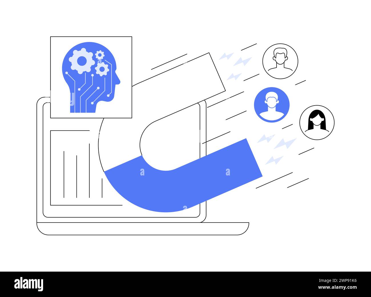 AI-Enhanced Automated Customer Engagement abstract concept vector illustration Stock Vector ...