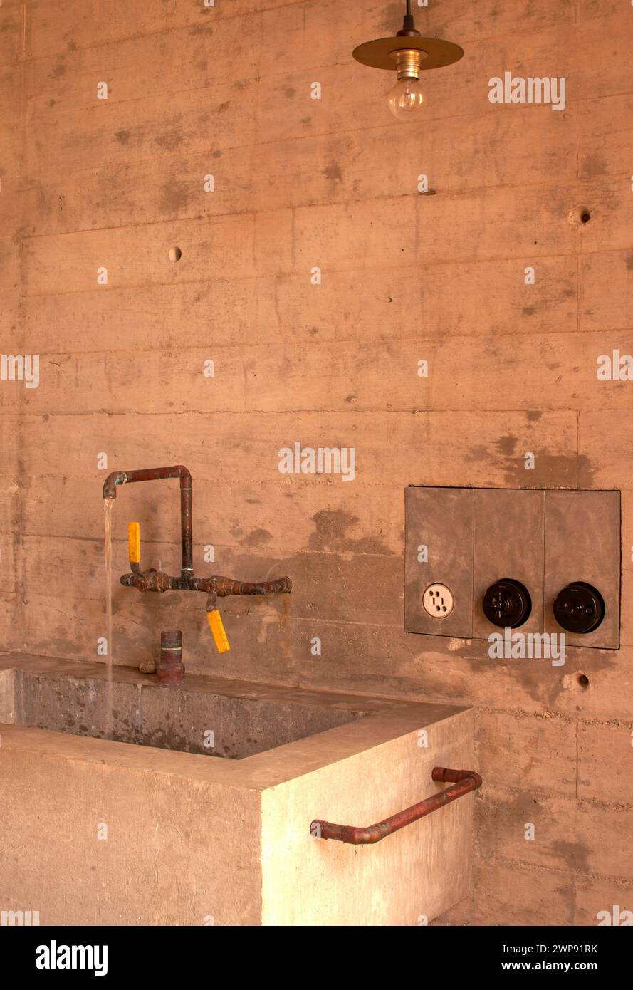 Guest wing bathroom. Casa Cometa, Mazunte, Mexico. Architect: Mauricio ...