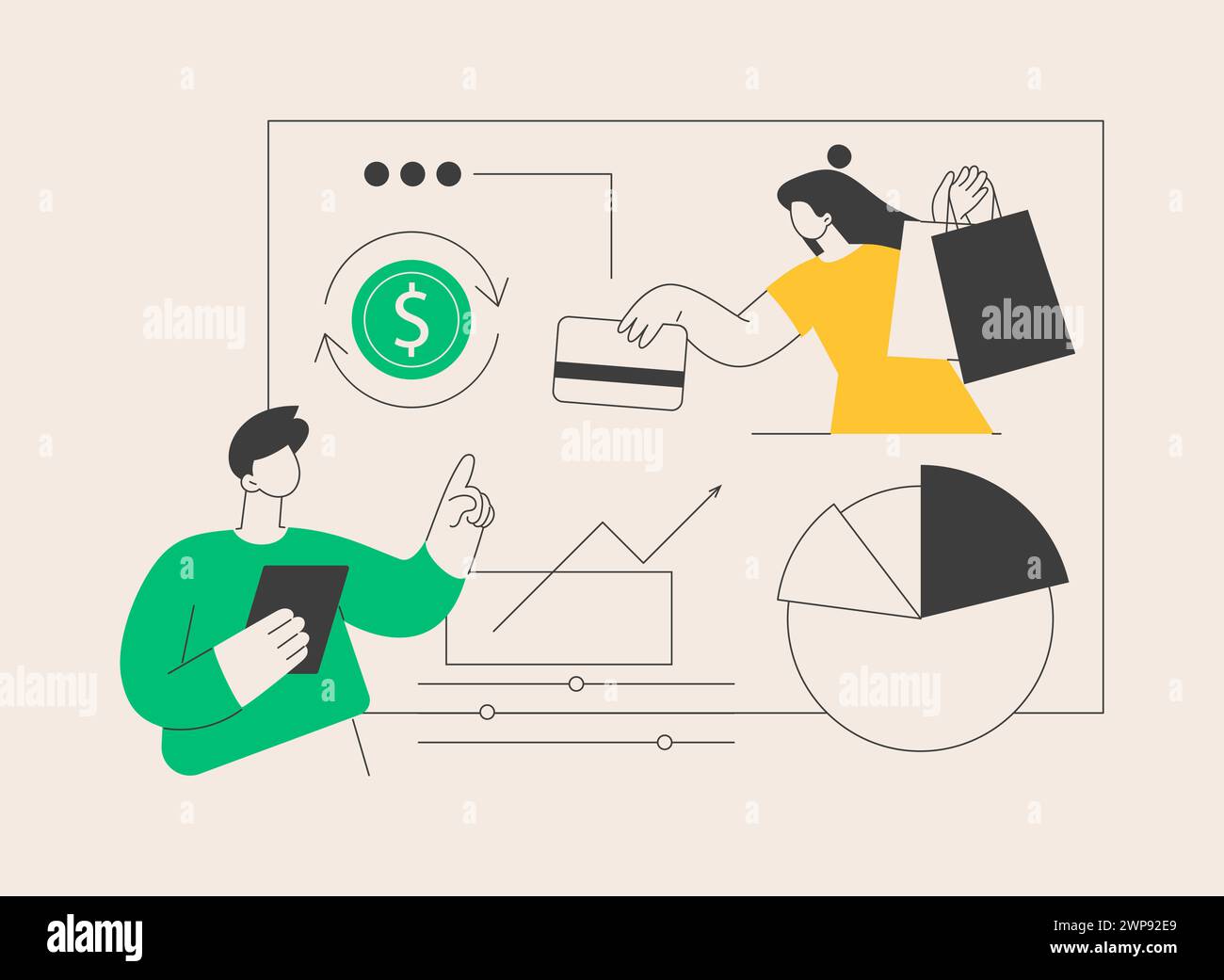 Consumer behaviour abstract concept vector illustration Stock Vector ...